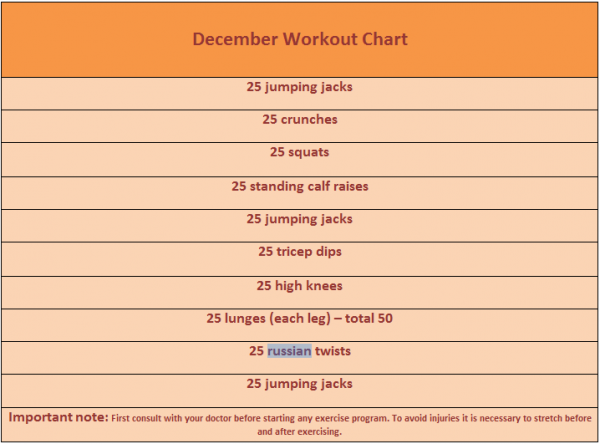 December Challenge: Holiday Slim Down - Women Daily Magazine