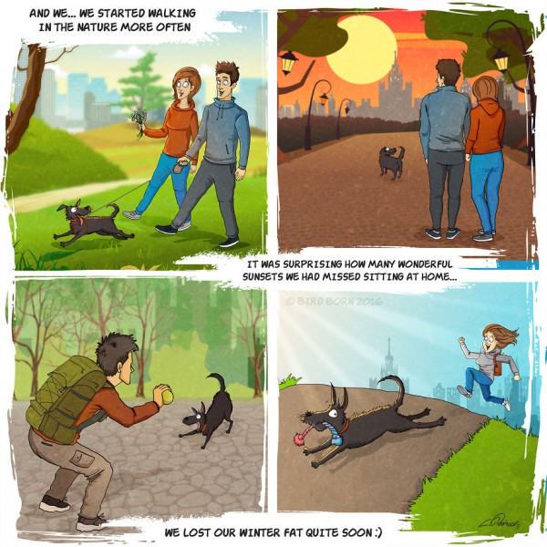 personal-experience-adopted-dog-animal-shelter-comic-illustrations-6 ...